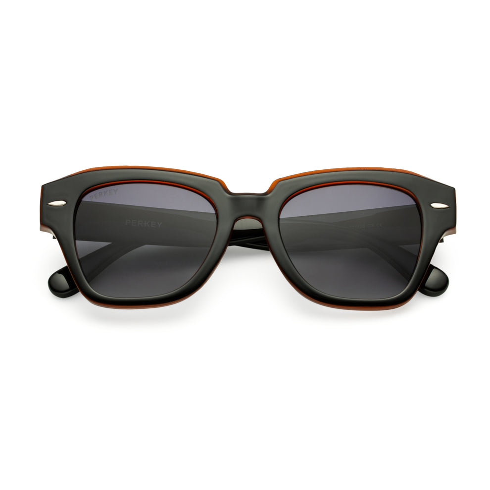 PERKEY Square Black UV Protected Polarized Chasma Shades Men Women - P ...